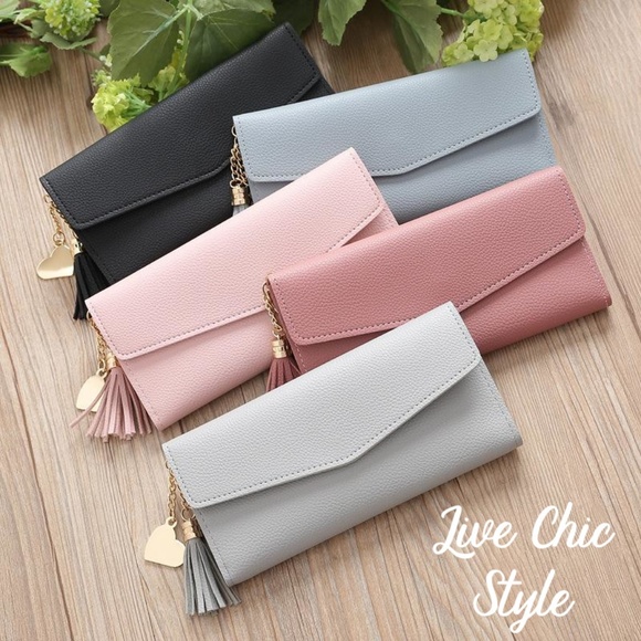 LiveChicStyle | Bags | Brand New Chic Leather Wallet Multiple Colors ...